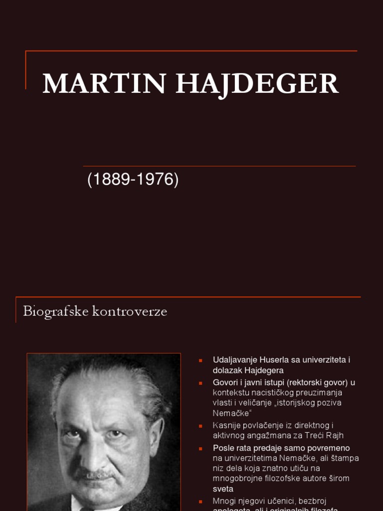 Martin Hajdeger I Zan-Pol Sartr | PDF