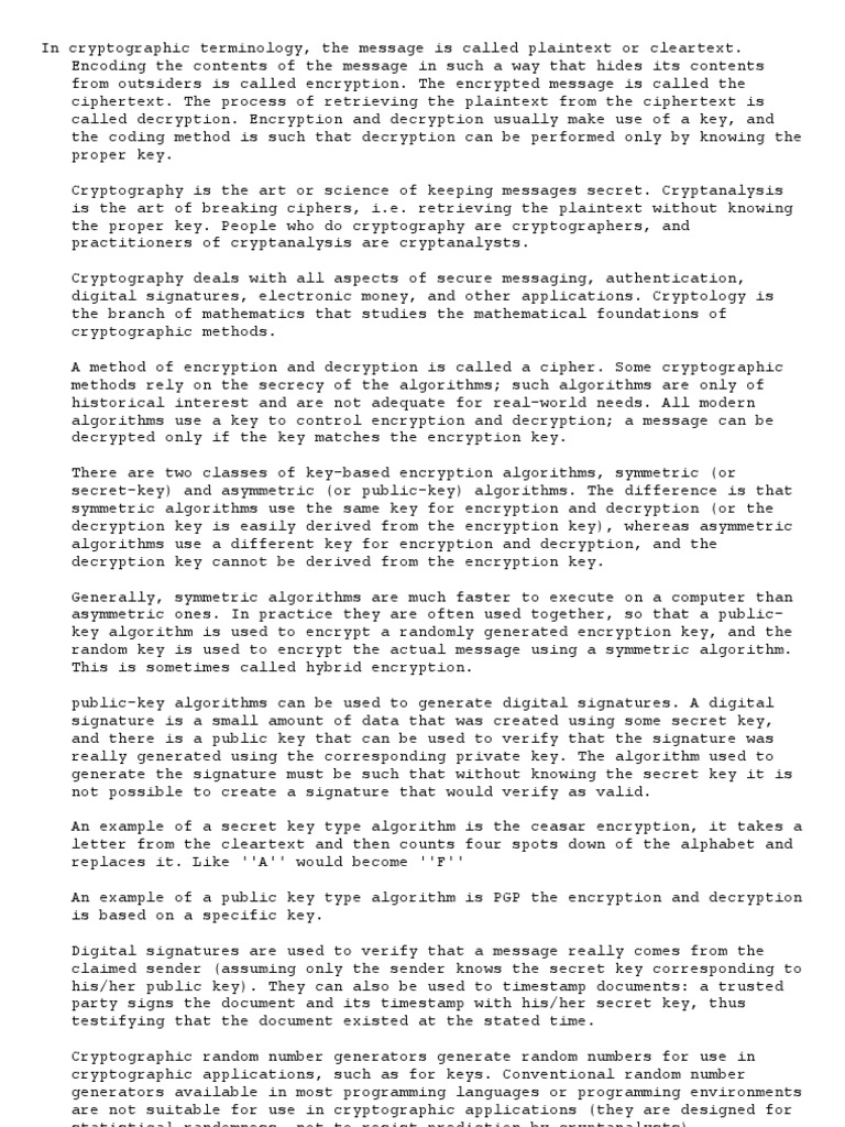 TIMESTAMP Cryptographic Randomness and Brute Force Attacks | PDF ...