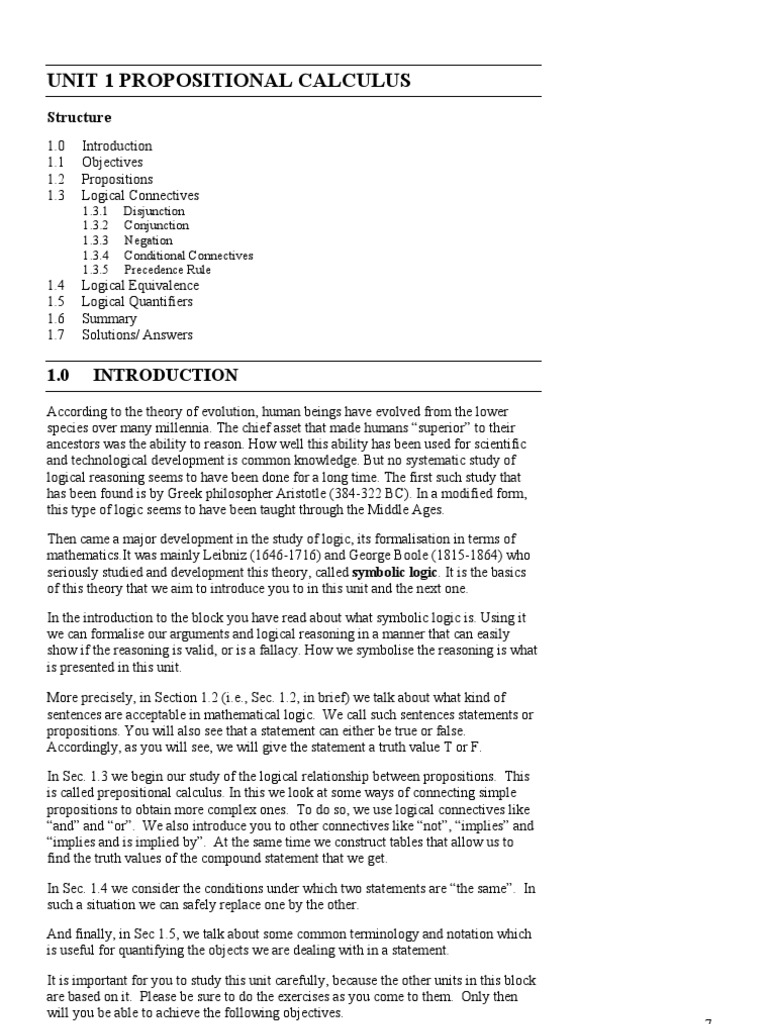 Mcs 013 | PDF | Proposition | Logic
