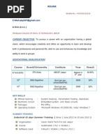 CV For TCS | PDF | Computing And Information Technology | Business