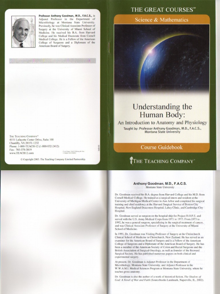TTC - Anthony Goodman - Understanding The Human Body - An Introduction ...