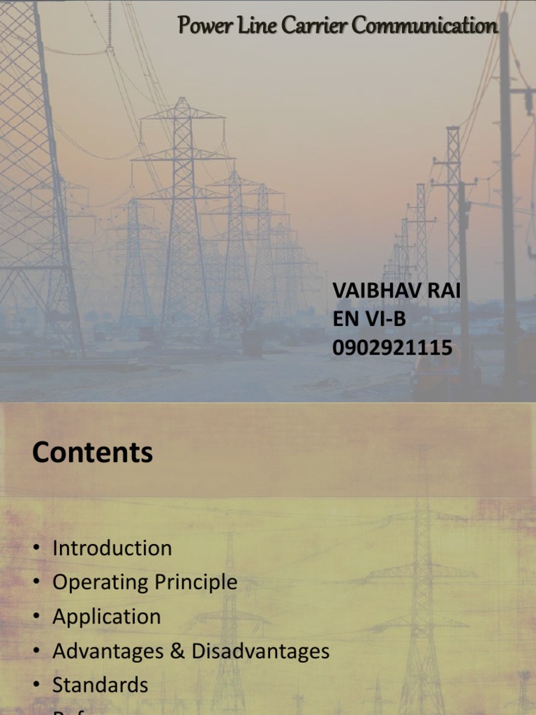 Power Line Carrier Communication | PDF | Telecommunication | Orthogonal ...