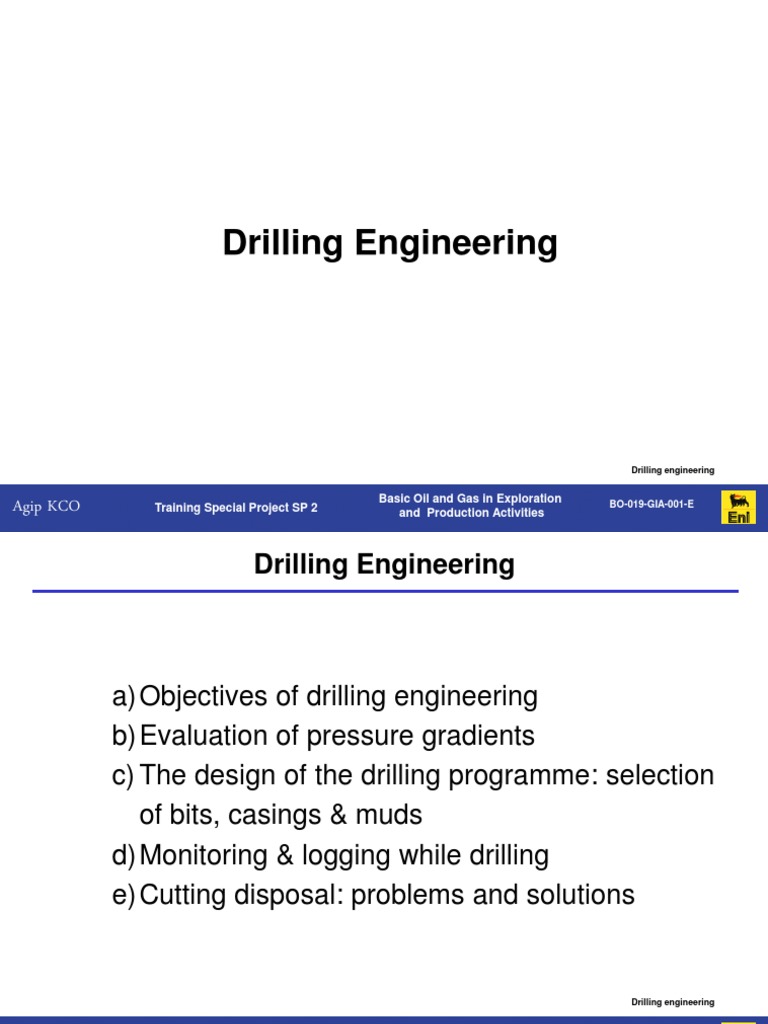 Drilling Engineering Basics And Pressure Analysis Pdf