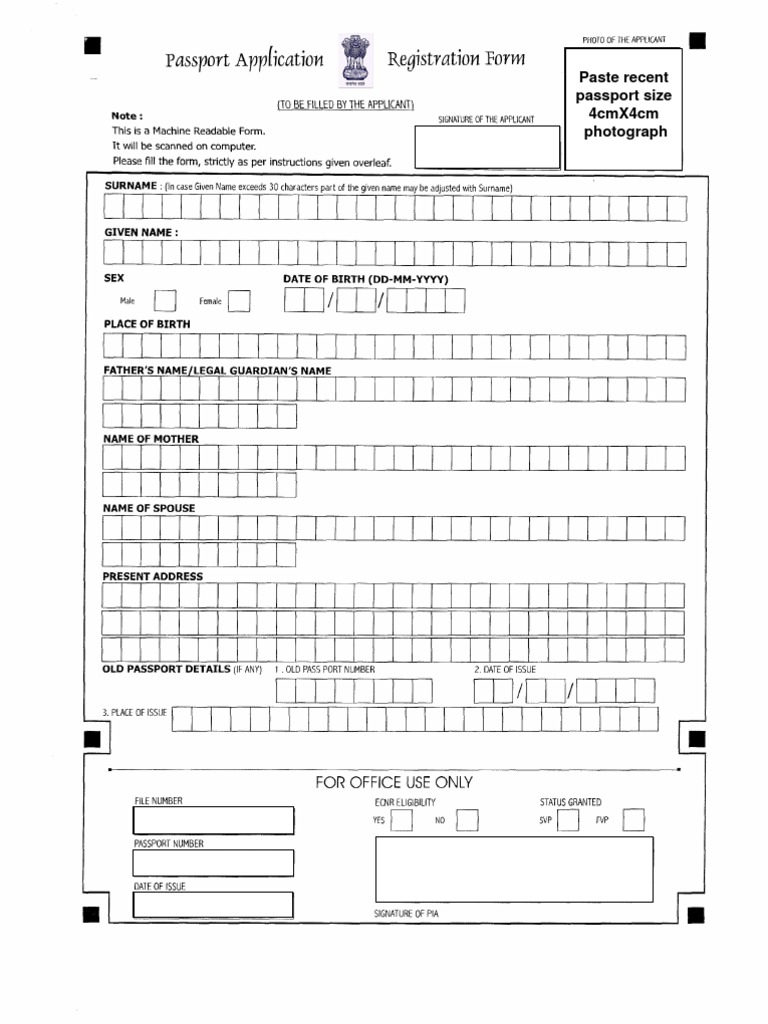 Indian Application Form | PDF