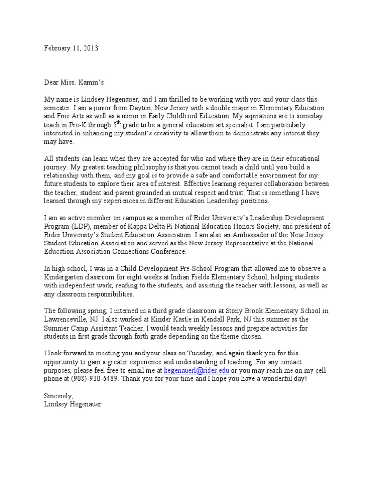 Letter of Introduction | PDF | Students | Schools