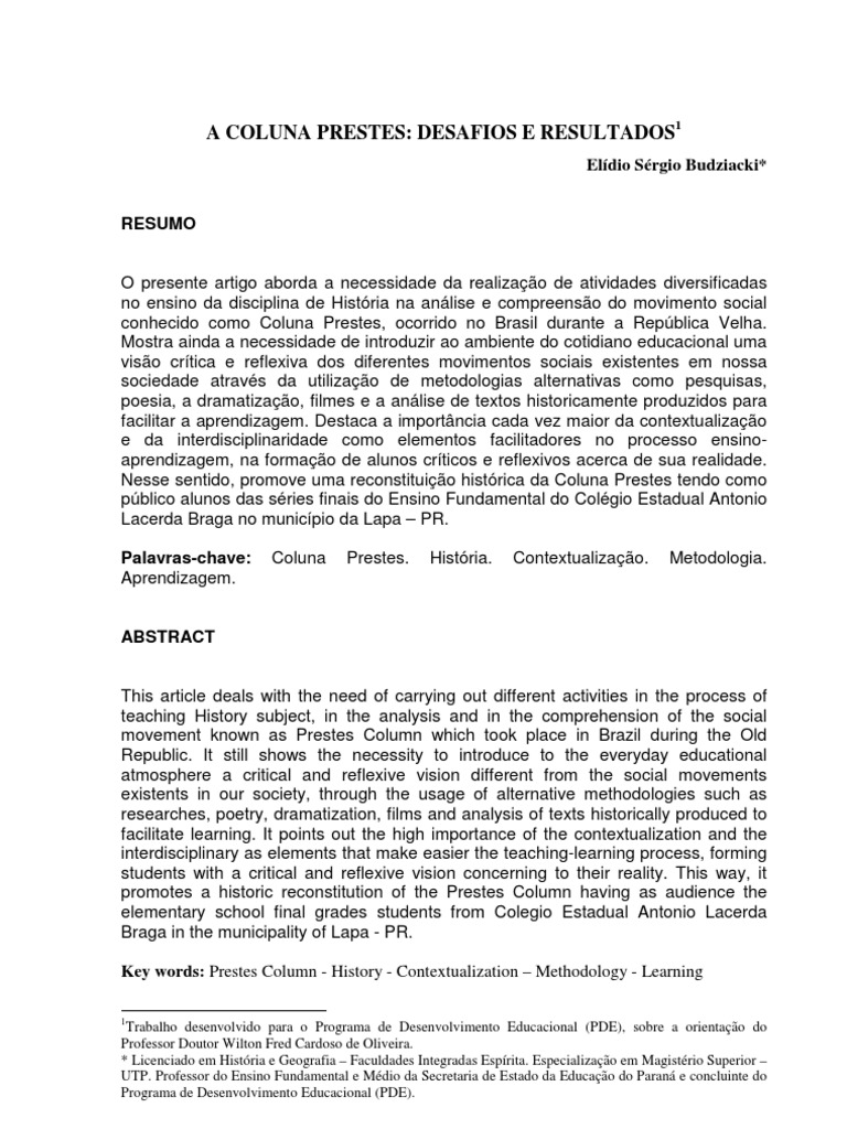 A Coluna Prestes | PDF