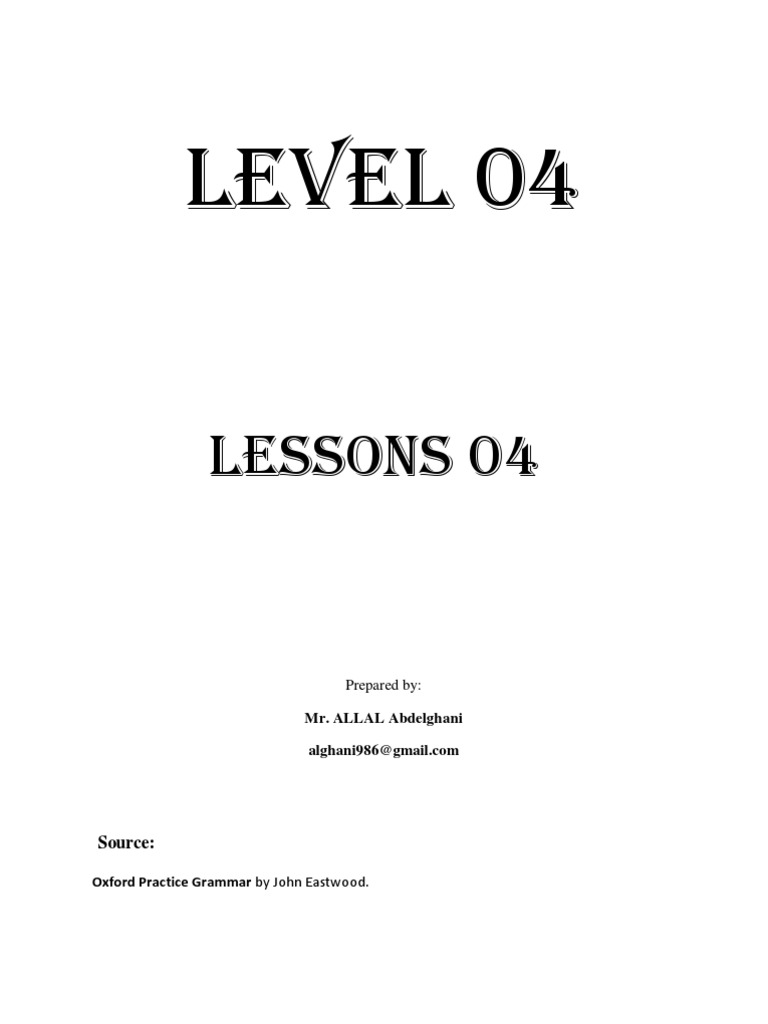 Lesson4 4 | PDF | Entertainment (General)