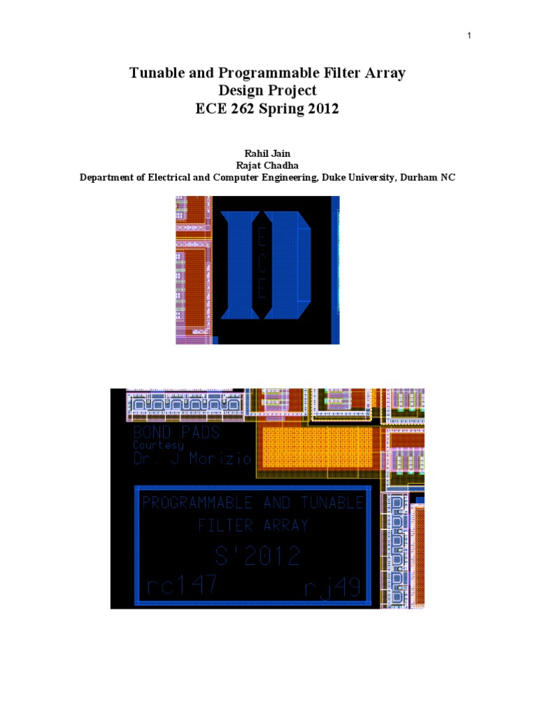 Programmable Notch Filter Design | PDF | Electronic Filter | Low Pass ...