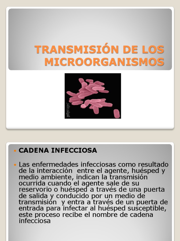 Transmision de Microorganismos | PDF | Infección | Virus