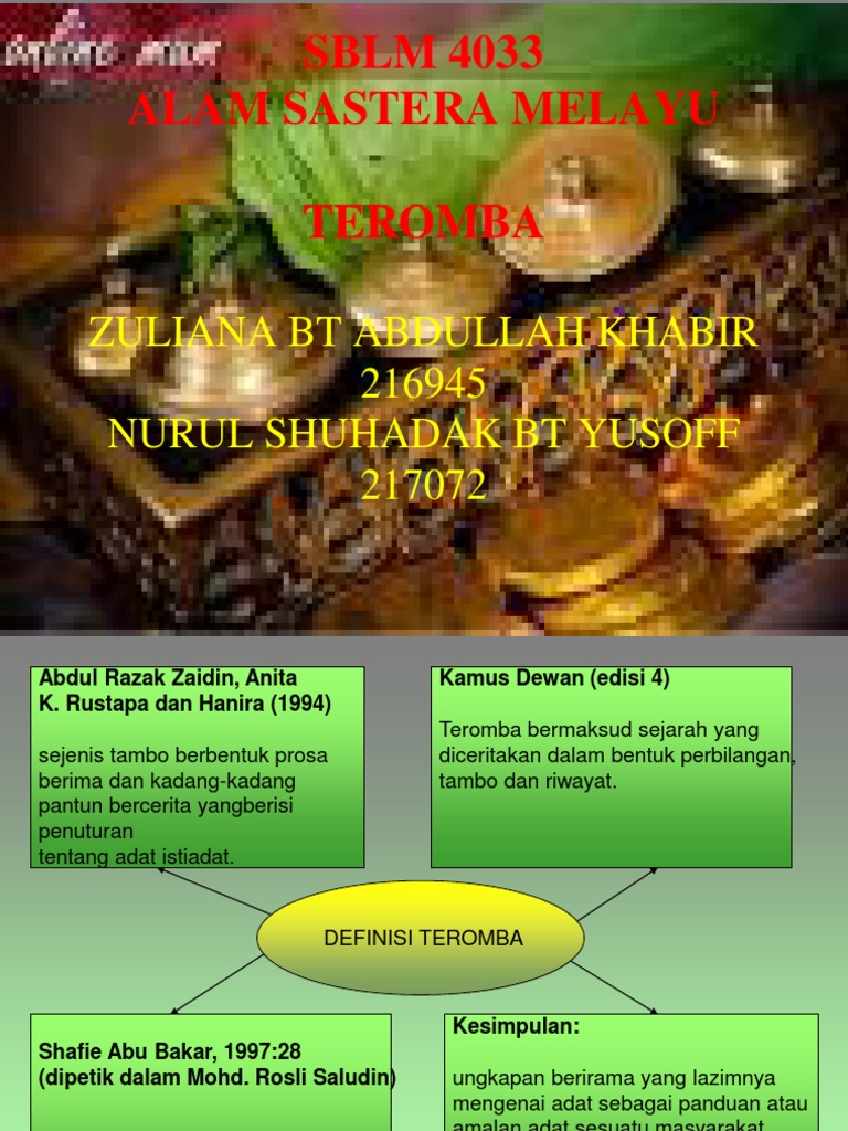 Teromba | PDF | Kajian Bahasa Asing