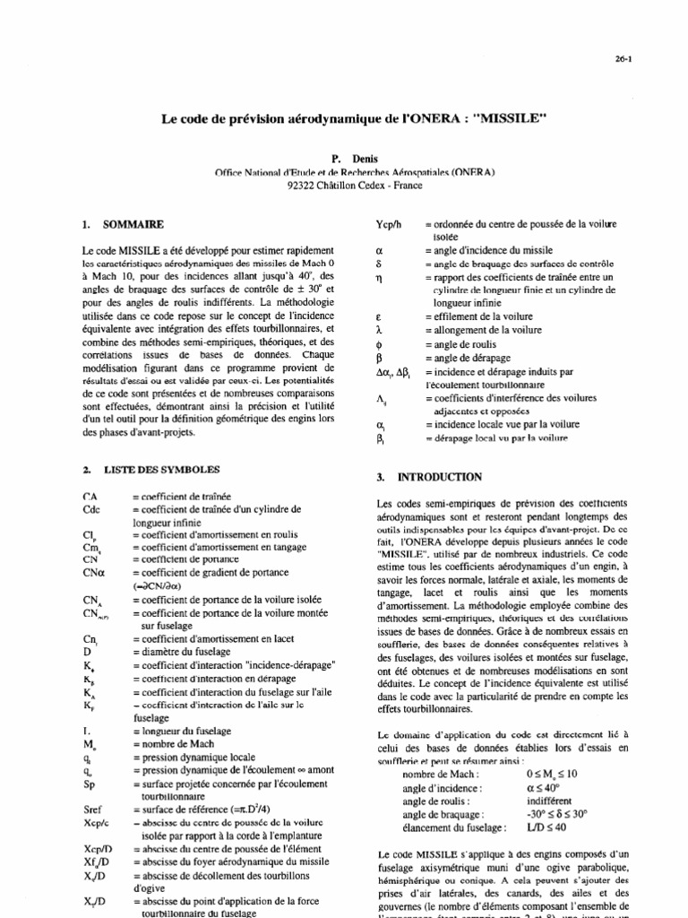 Missiles Aerodynamics Code PDF | PDF | Aile | Traînée