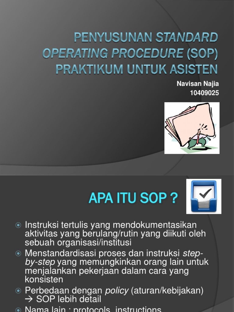 Penyusunan SOP Lab Mikrobiologi | PDF