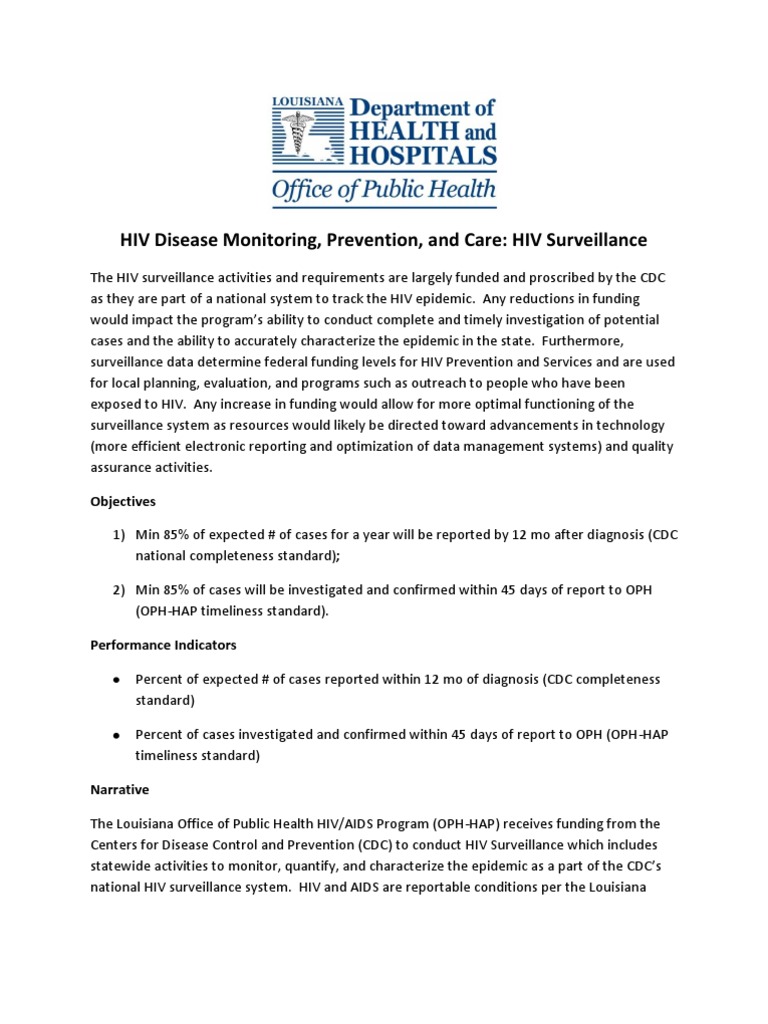 HIV Disease Monitoring Prevention | PDF | Hiv/Aids | Preventive Healthcare