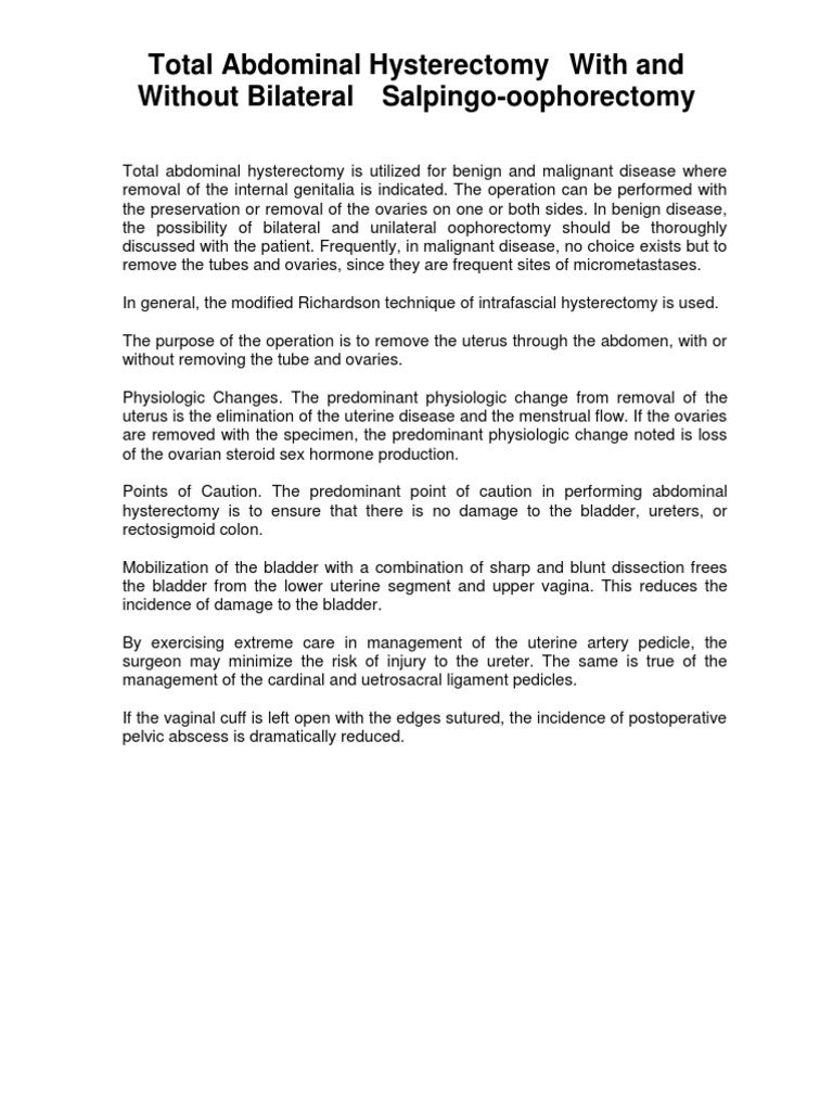 Procedural Report | PDF | Uterus | Medicine