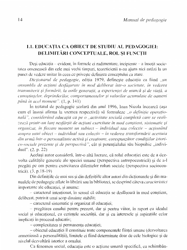 Educatia - Jinga Ioan & Elena Istrate. Manual de Pedagogie. Bucure+ƒti ...