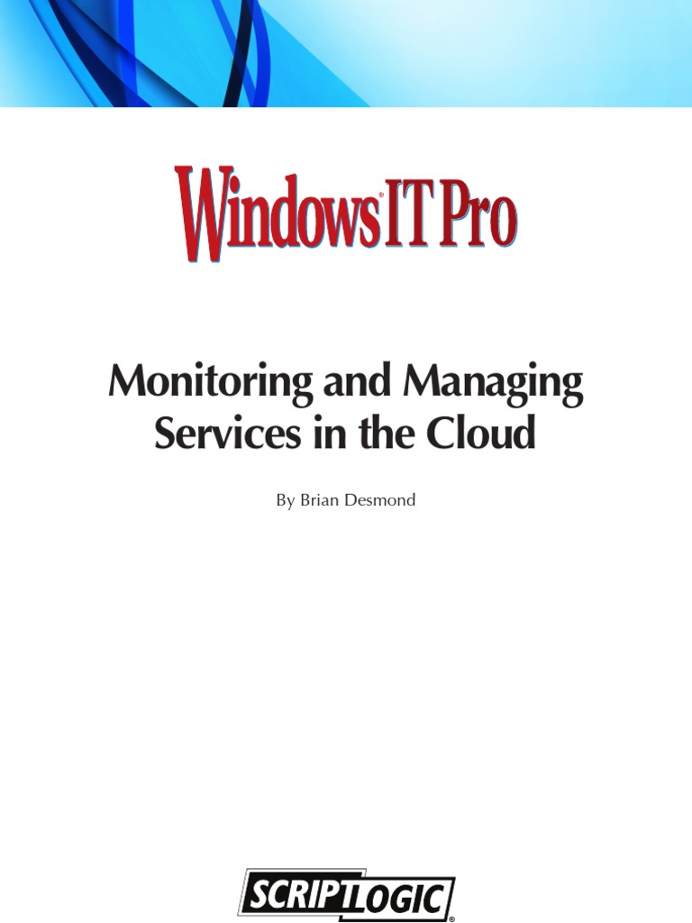 Monitoring and Managing Services in The Cloud: by Brian Desmond | PDF | Provisioning | Cloud ...