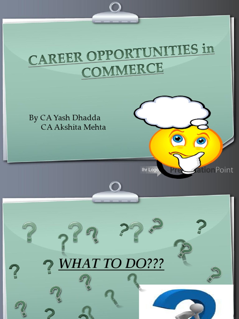 Career Opportunities in Commerce | PDF | Valuation (Finance) | Accounting