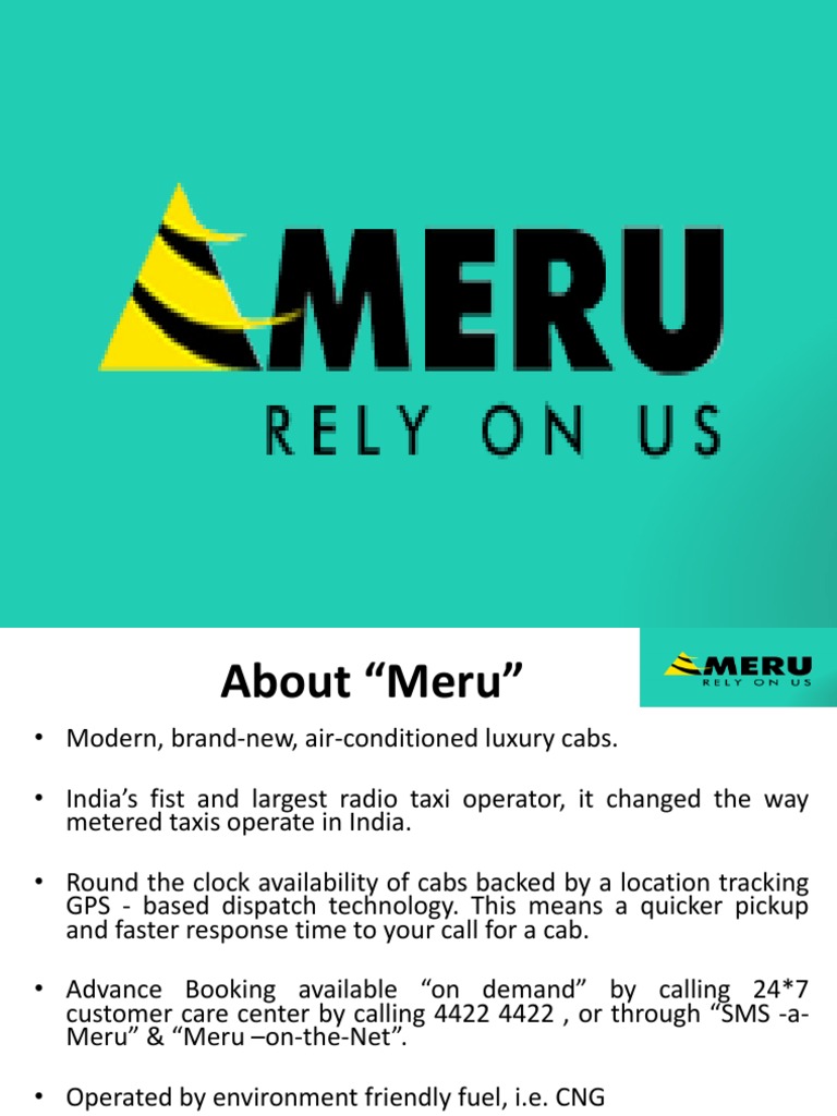Meru Cab | PDF | Taxicab | Fee