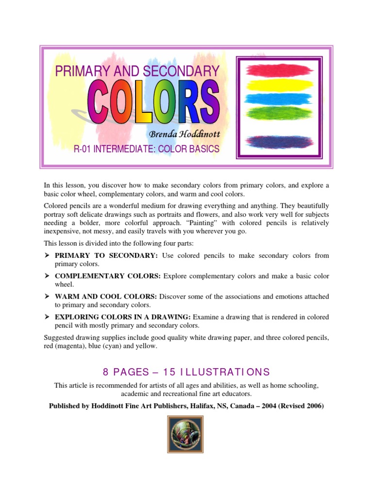 Primary and Secondary Colors | PDF | Yellow | Color