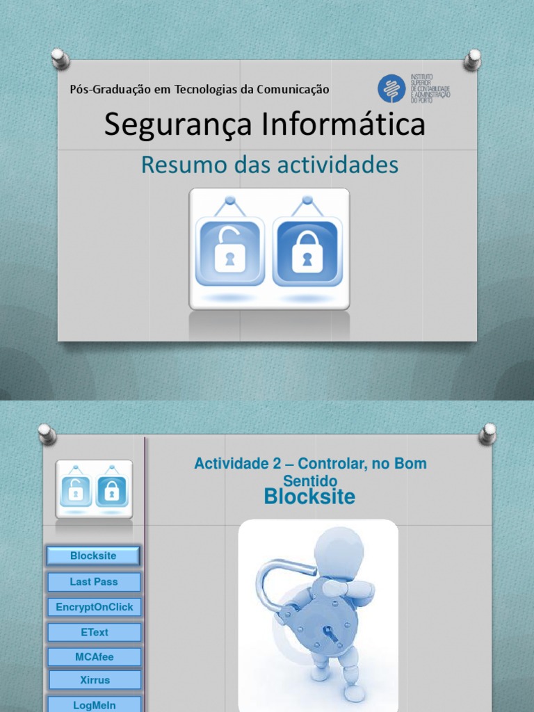 Segurança Informática | PDF | Segurança da informação | Era da Informação