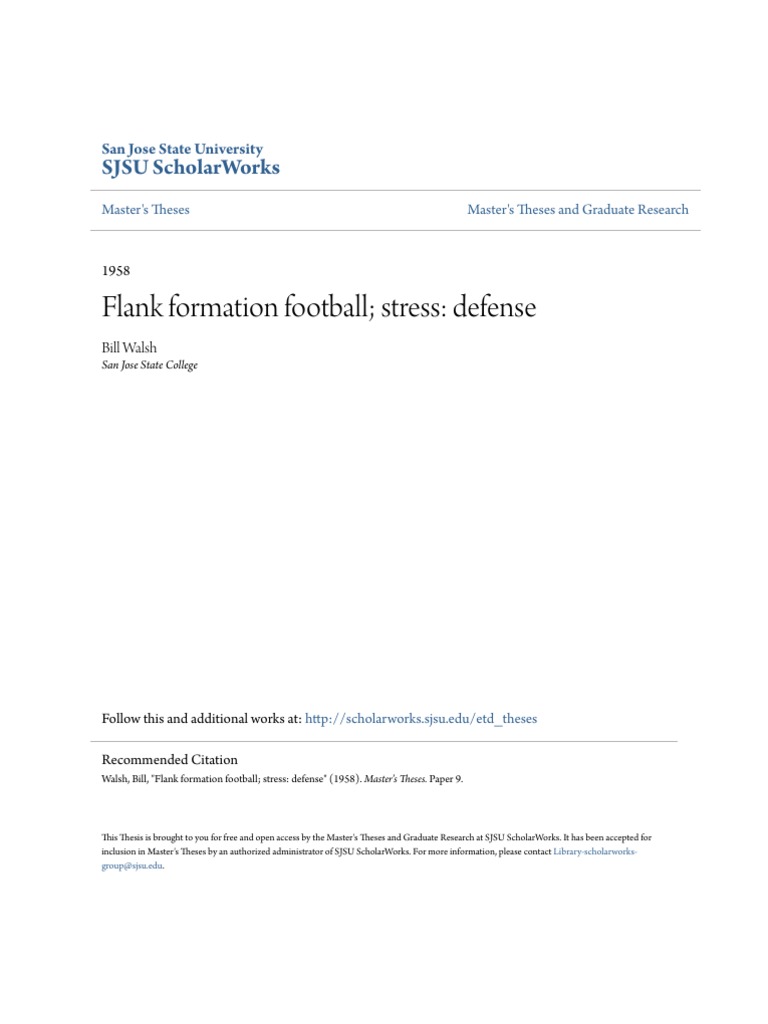 Flank Formation Football Stress - Defense | PDF