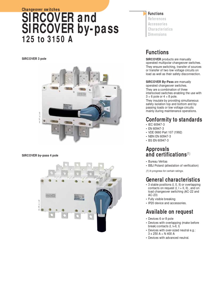 Change Over | PDF | Switch | Electricity