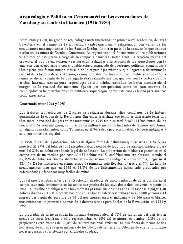 Zaculeu | PDF | Guatemala