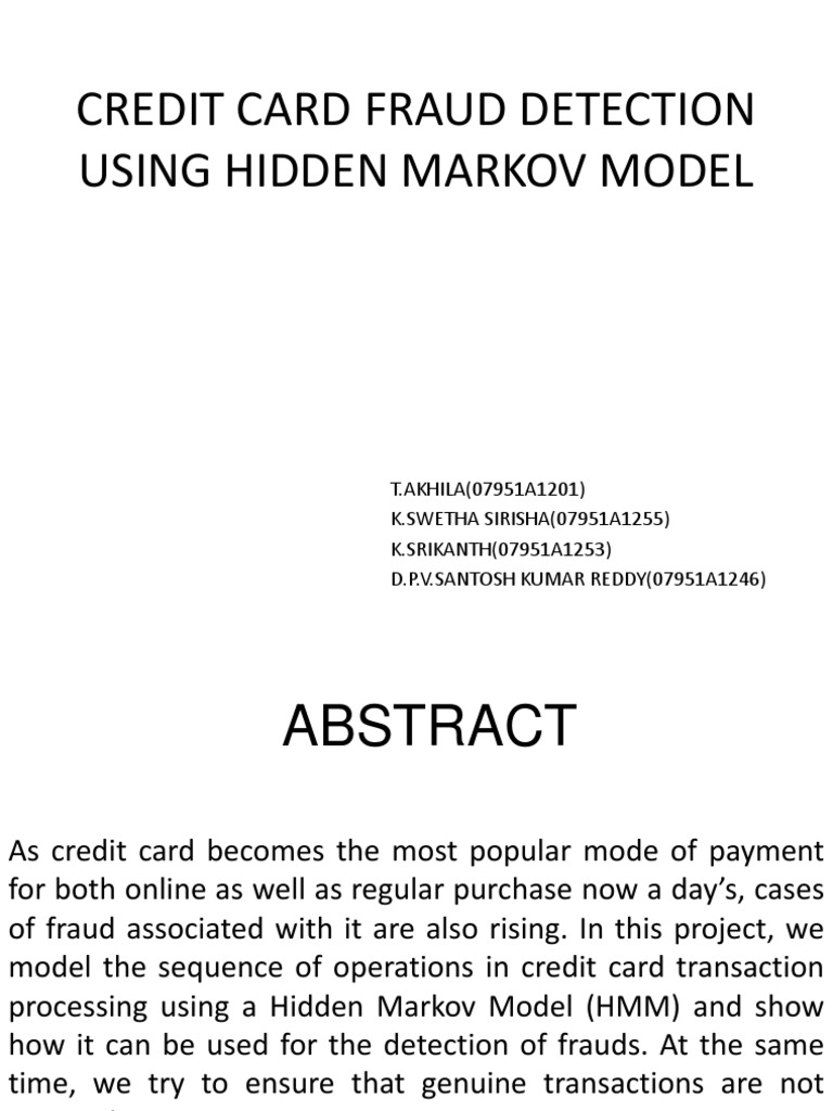 Credit Card Fraud Detection Model | PDF | Authentication | Credit Card