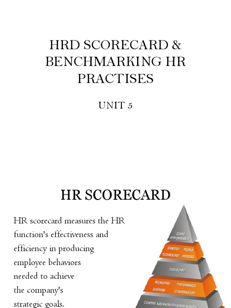 HRD Scorecard, Benchmarking | PDF | Benchmarking | Human Resource ...