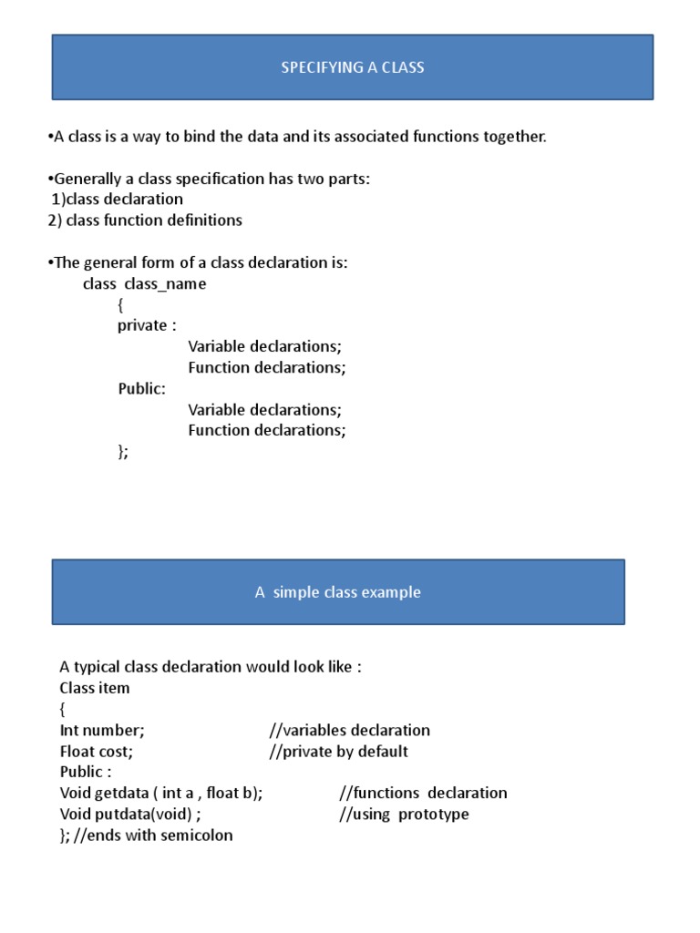 Access Specifiers Download Free Pdf Class Computer Programming