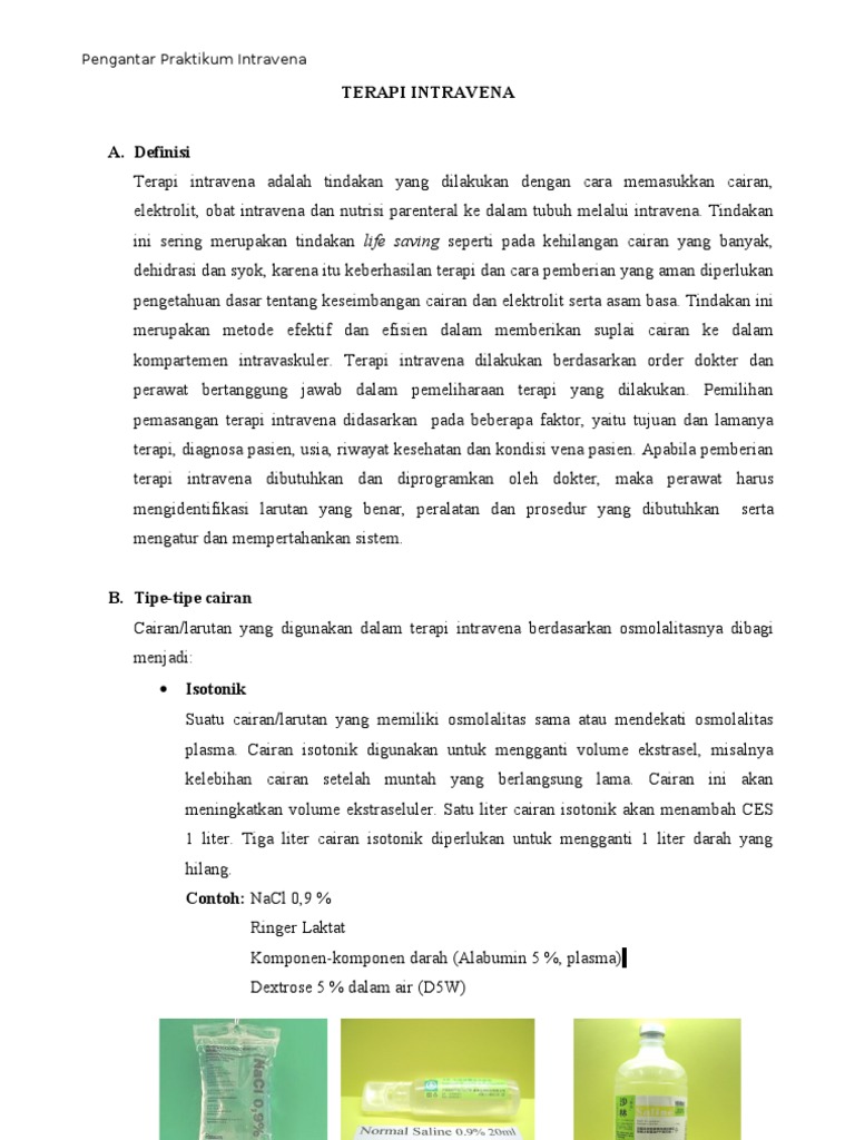 Terapi Intravena New | PDF