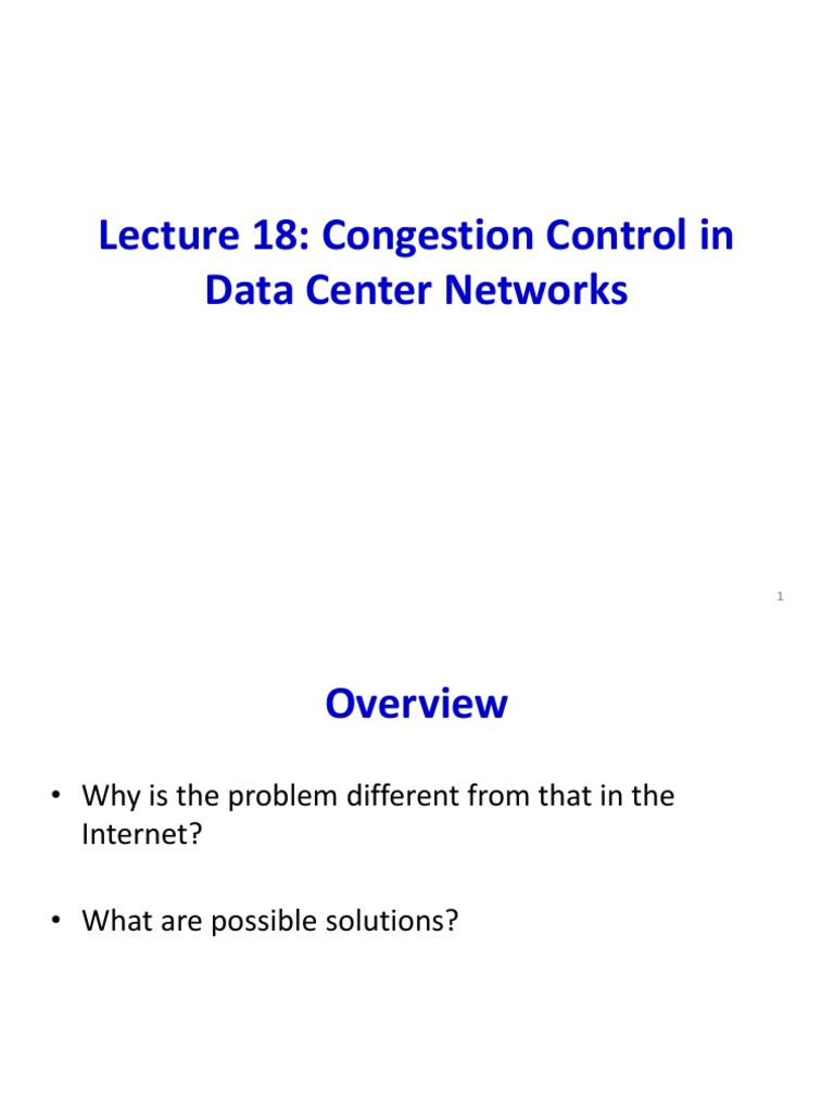DCTCP | PDF | Network Congestion | Transmission Control Protocol