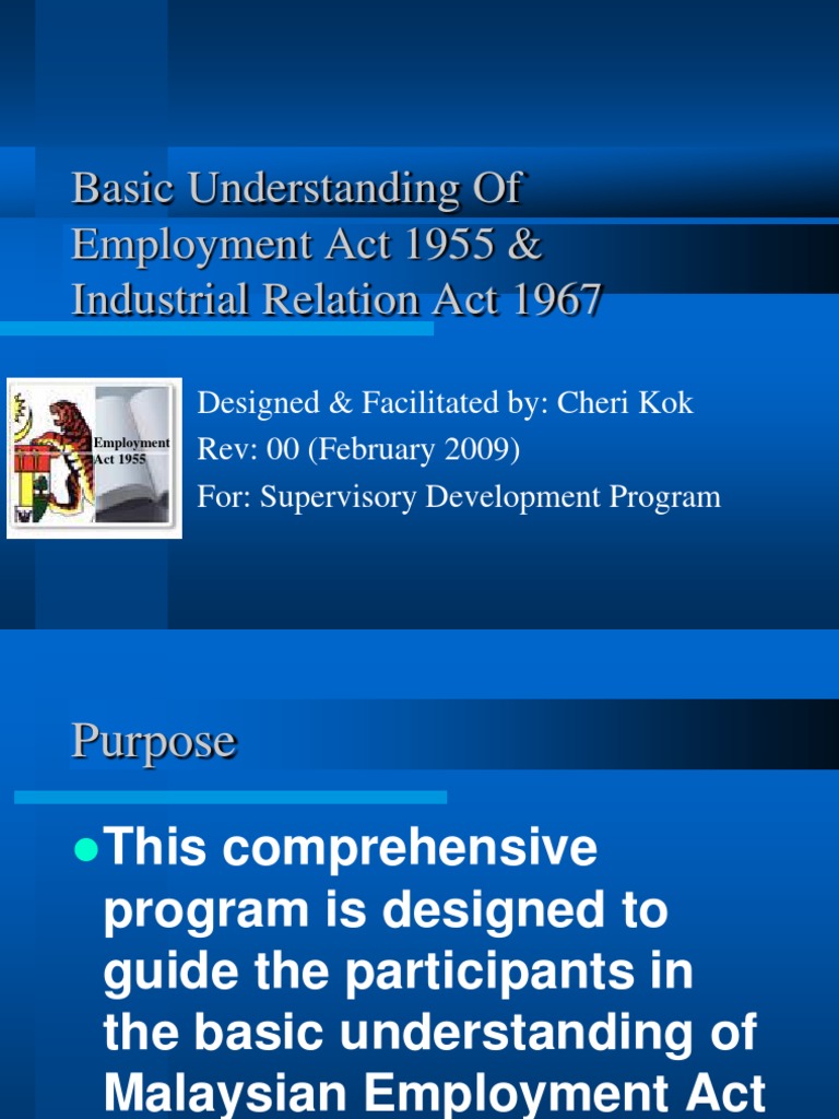 Basic Understanding of Employment Act 1955 | PDF | Employment | Labor