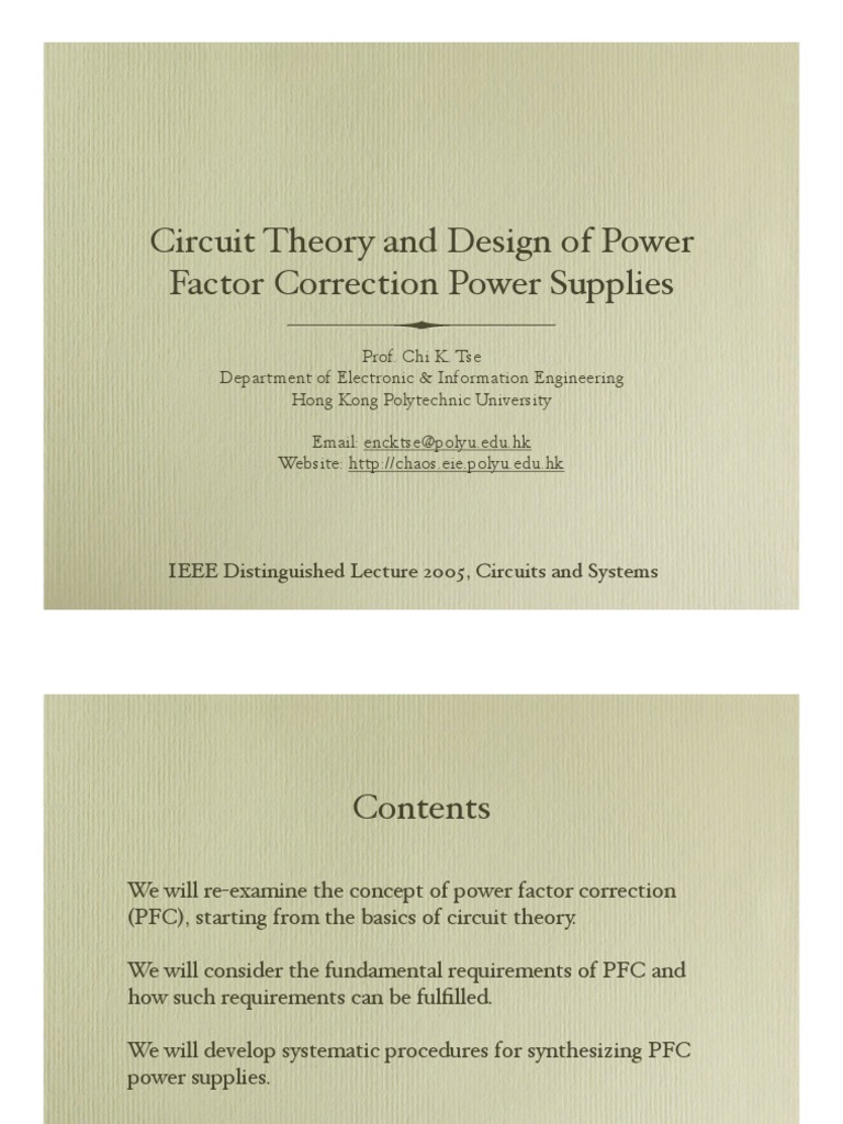 Power Factor Correction Circuit Design | PDF