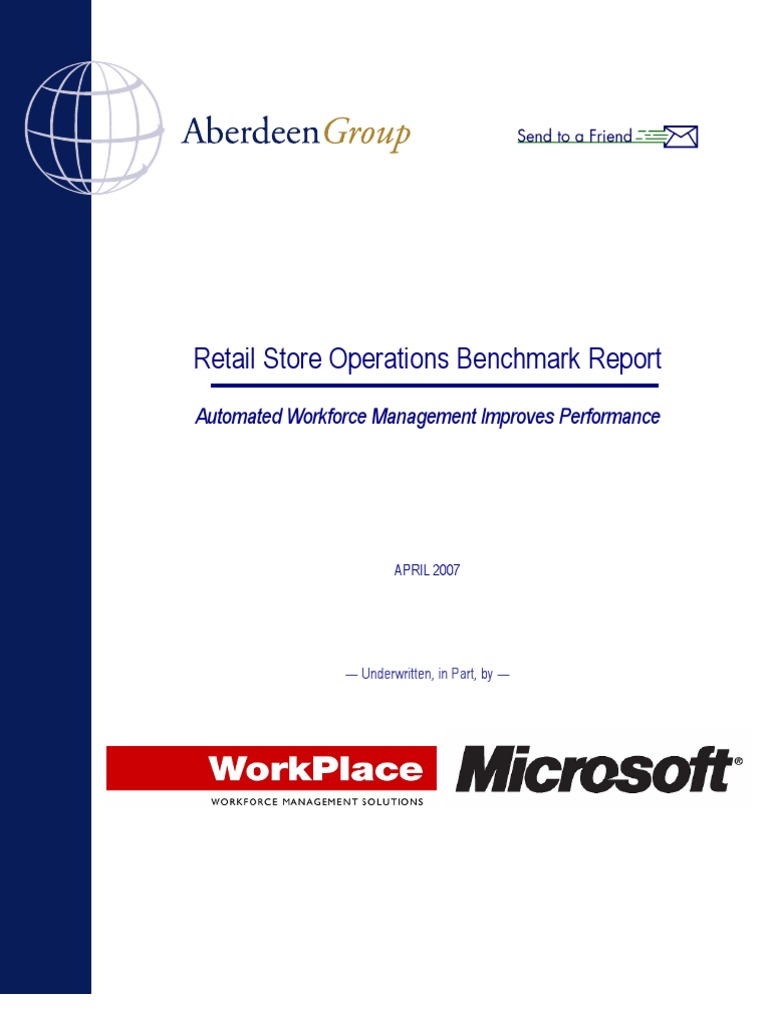 IR Aberdeen Retail Store Operations Benchmark Report | PDF | Retail ...