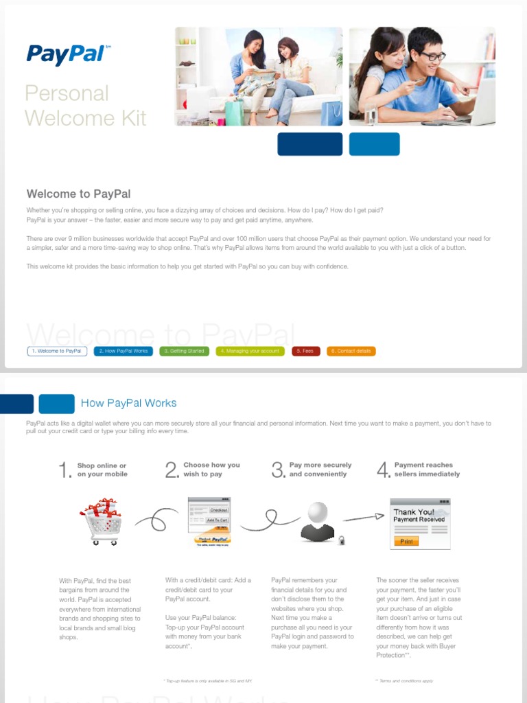 New Paypal Customer Welcome Kit | PDF | Pay Pal | Credit Card