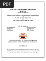 Biometric Atm Seminar Report | PDF | Fingerprint | Biometrics