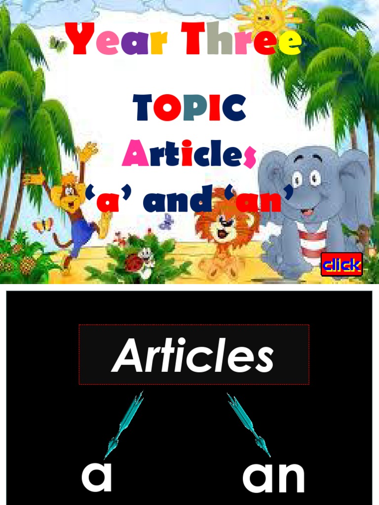 Understanding Articles: A vs. An | PDF