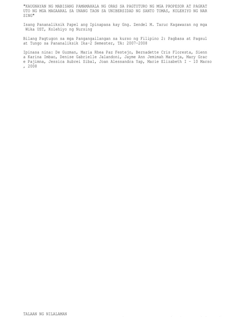 MGa Katanungan | PDF