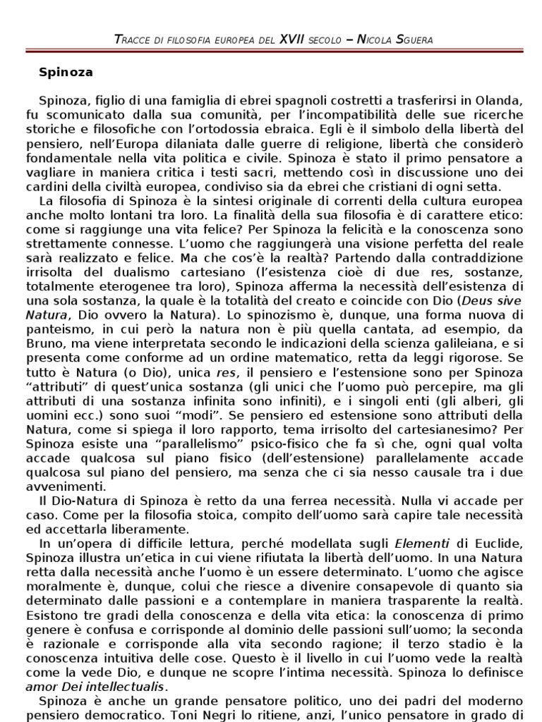 Spinoza | PDF