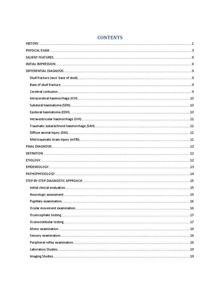 Traumatic Brain Injury | PDF | Traumatic Brain Injury | Concussion