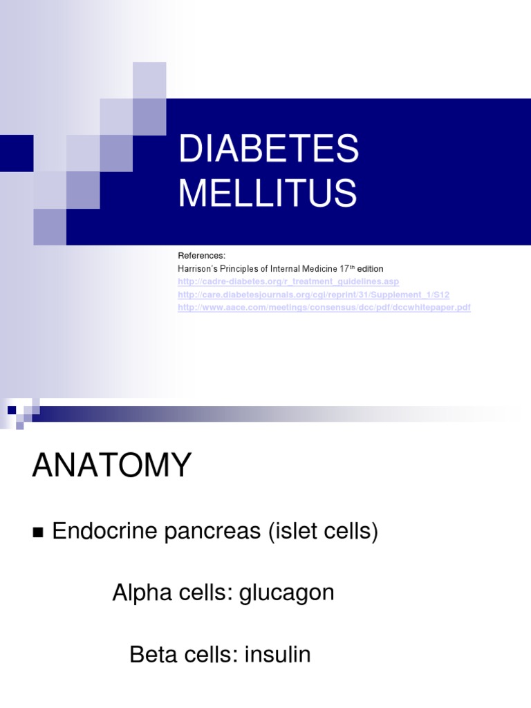 The Anatomy and Pathophysiology of Diabetes Mellitus | PDF | Diabetes ...
