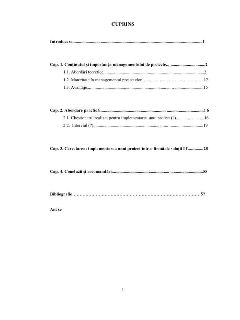 Management Proiecte | PDF