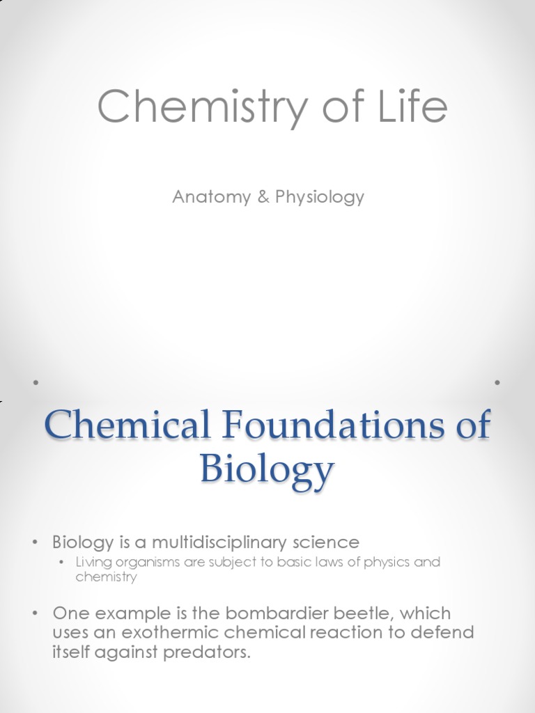 Chemistry of The Human Body Powerpoint Lecture | PDF | Carbohydrates ...