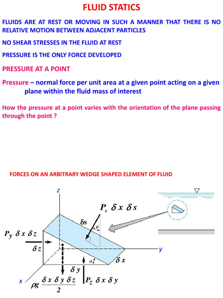 Statics Part 1 | PDF | Pressure Measurement | Fluid