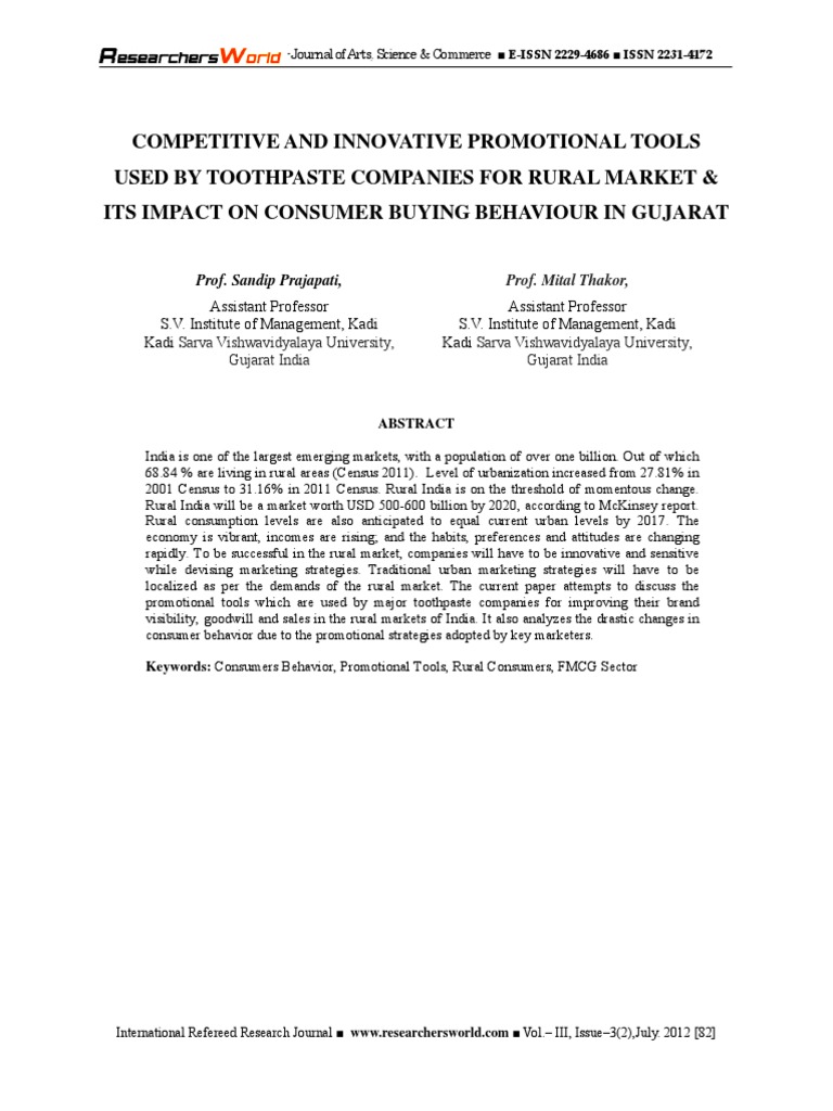 Toothpaste Research PDF | PDF | Hypothesis | Null Hypothesis