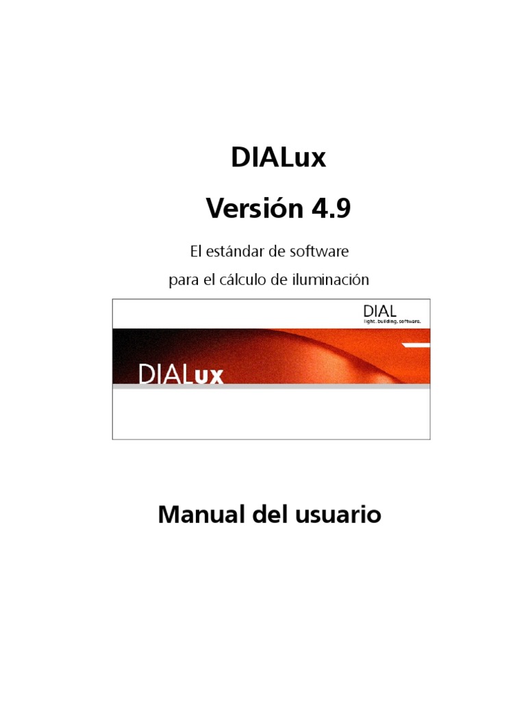 Manual DIAlux 49 Es | PDF | Microsoft Windows | Windows XP