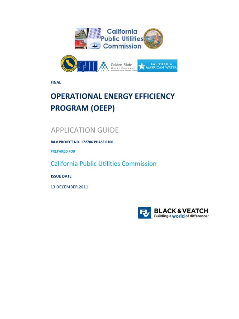 Operational Energy Efficiency Program (Oeep) : Application Guide | PDF ...