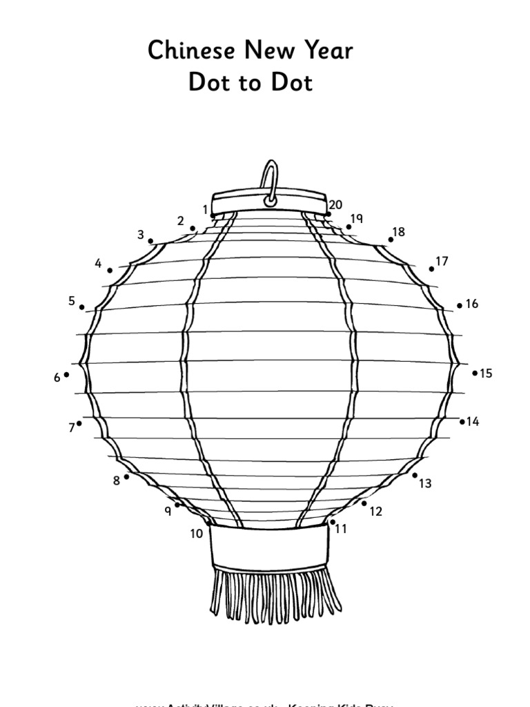 Dot To Dot Chinese Lantern Numbers | PDF