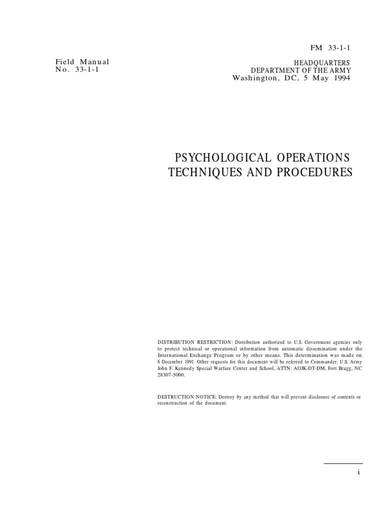FM 33-1-1 | Download Free PDF | Military Intelligence | Electronic Warfare